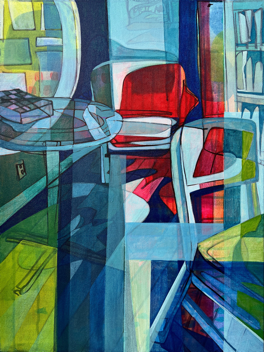 Compound Library at Dusk — The Compound Gallery