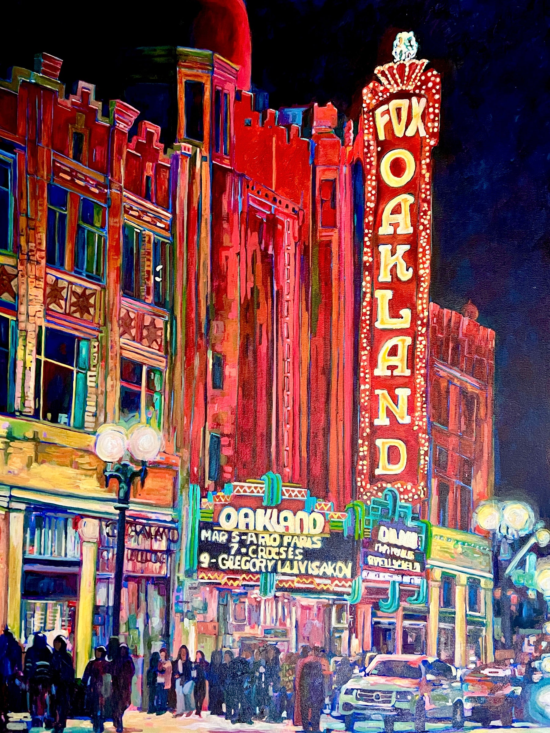 Fox Theater, Oakland, At Night — The Compound Gallery