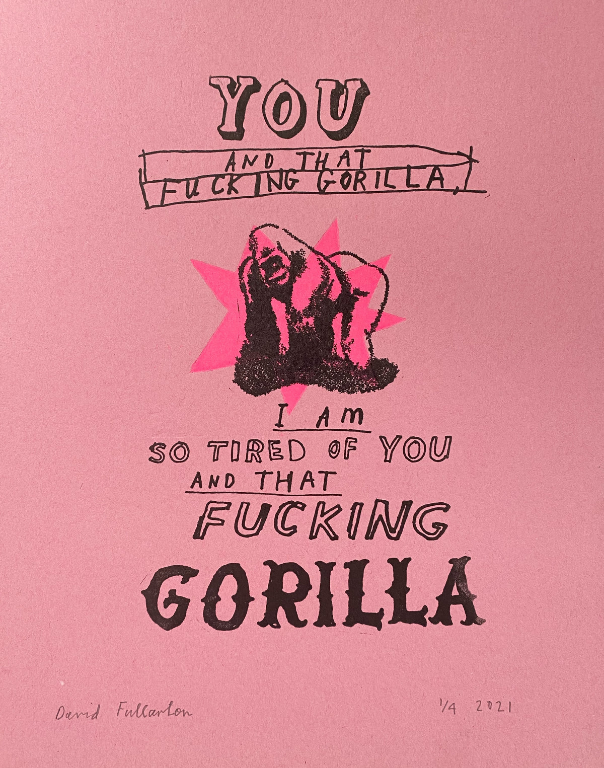 Gratuitous Simian Profanity — The Compound Gallery