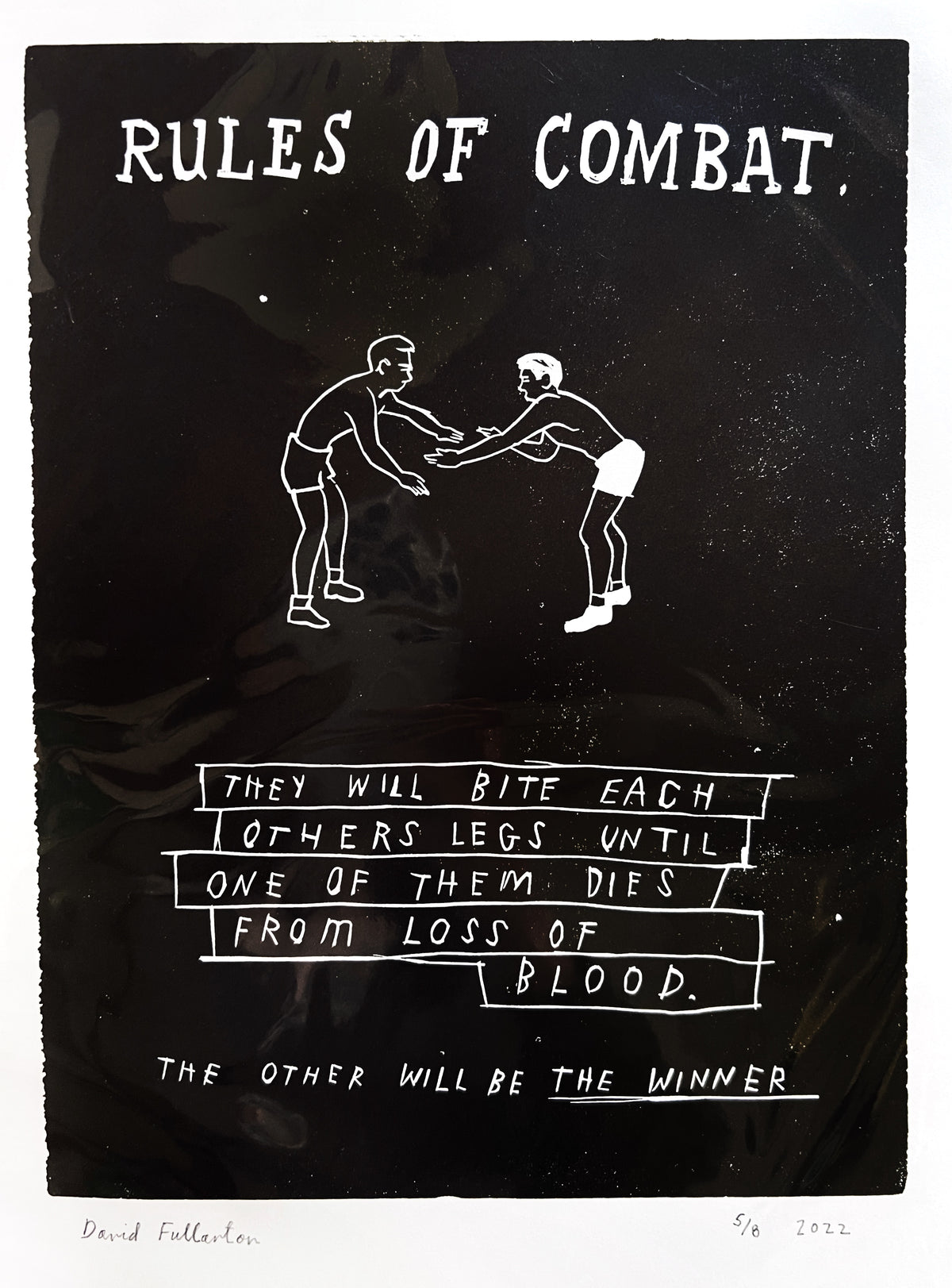 Rules of Combat (black/white) — The Compound Gallery